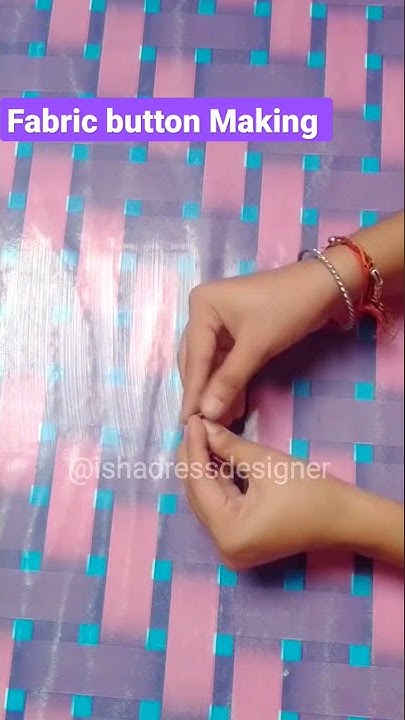 how to make fabric buttons - YouTube