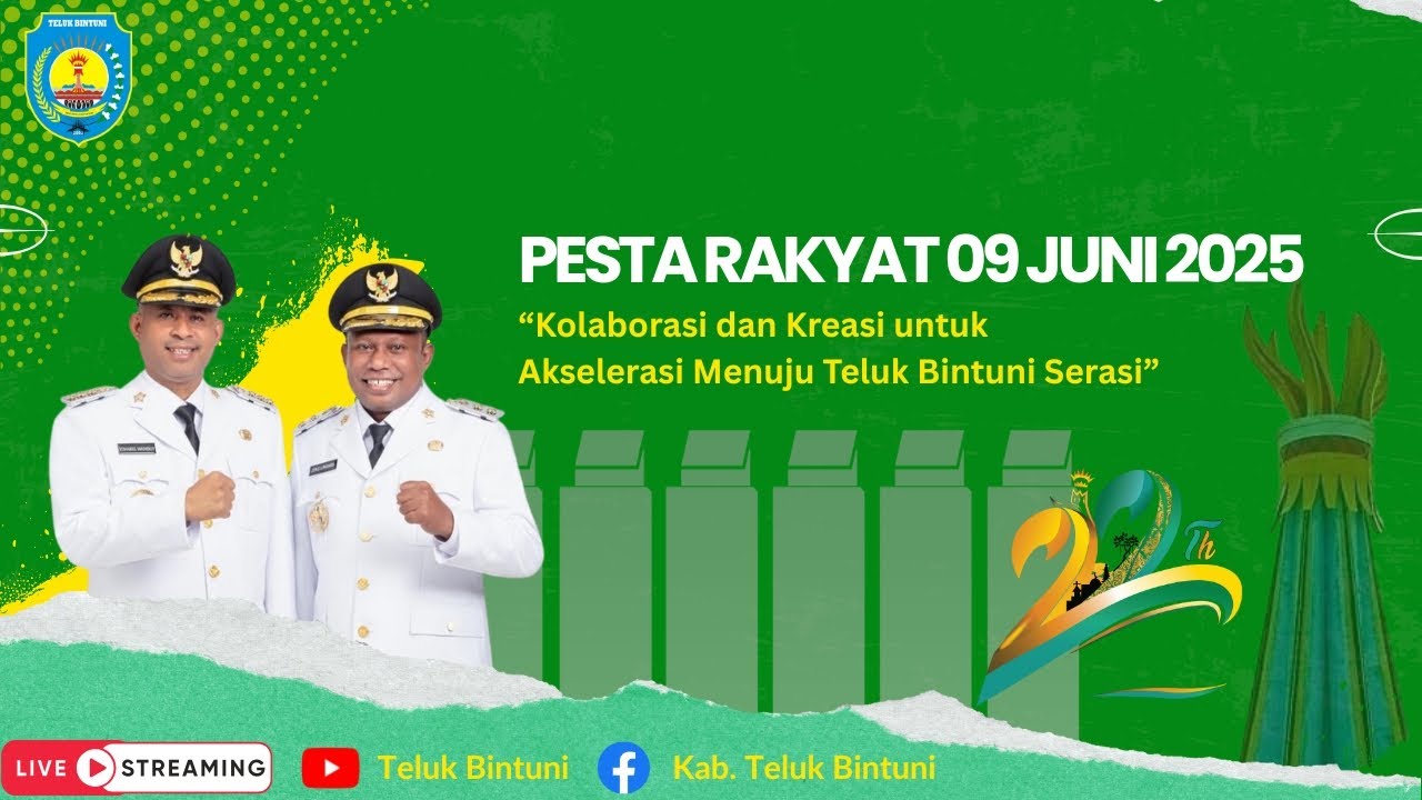 PESTA RAKYAT | HUT KABUPATEN TELUK BINTUNI KE-22 TAHUN 2025 - YouTube