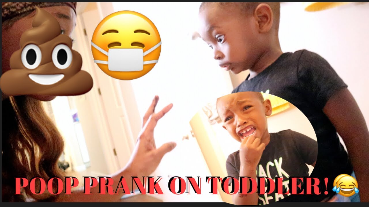 POOP PRANK ON MY TODDLER (HE CRIED)!! - YouTube