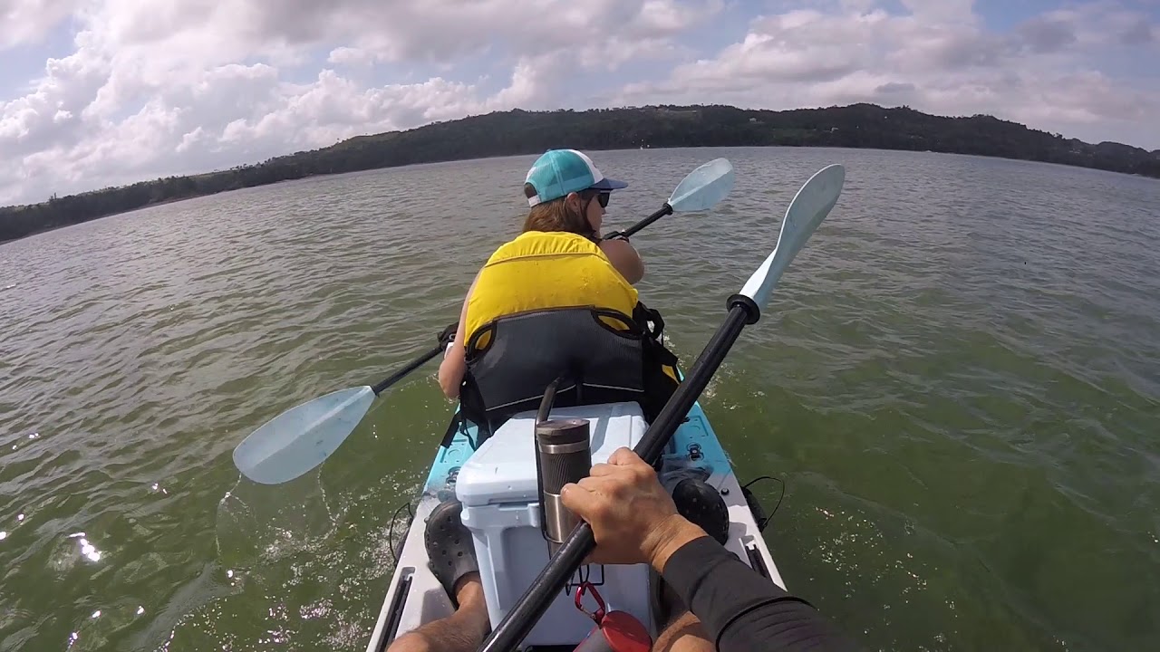 Gozando de nuestro día libre con el KANOA Naiboa kayak @Lago Guajataca ...