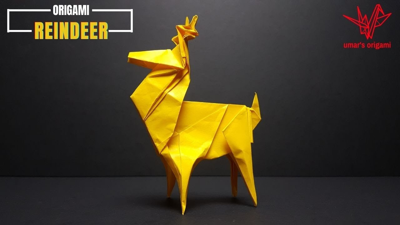 Reindeer origami | origami Rusa | Umar's Origami - YouTube