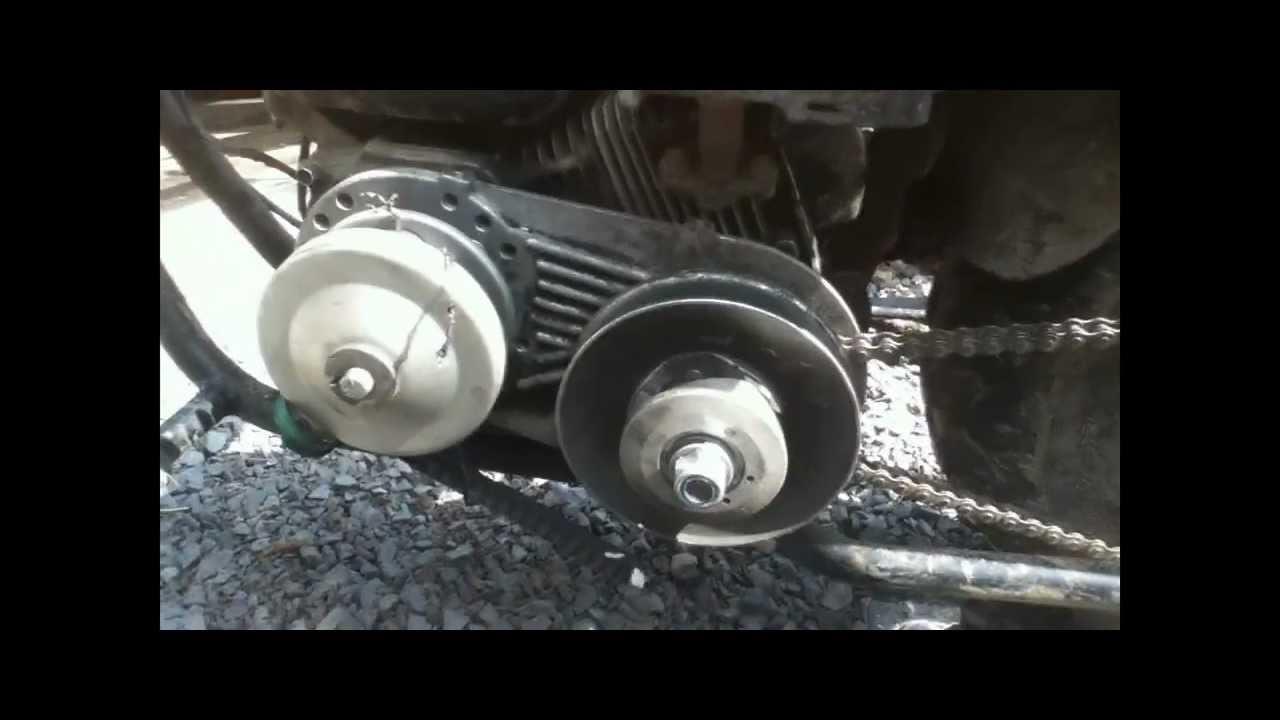 Baja Mini Bike New Motor Mounts and a Belt Problem - YouTube