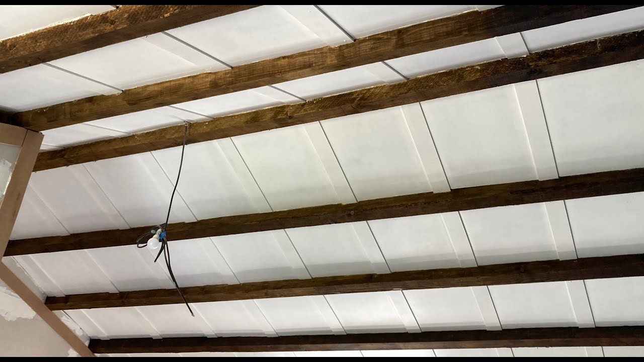 The Beams are finished, the walls are prepared for painting, & I create ...