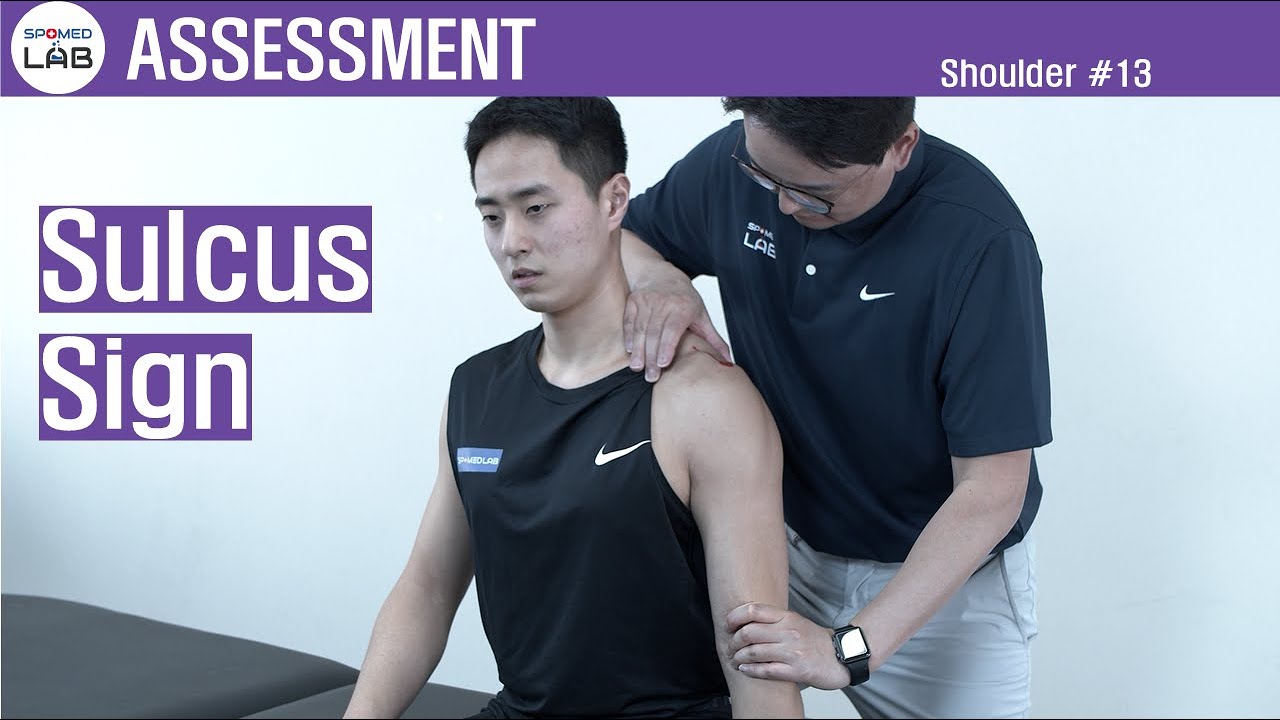 Sulcus Sign I 어깨 불안정성 평가 I Shoulder Instability - YouTube