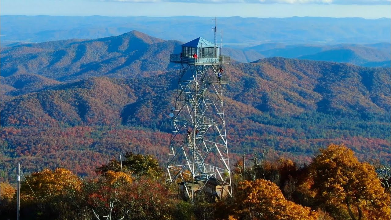 FryingPan Lookout Tower Hike - Blue Ridge Parkway, NC - YouTube