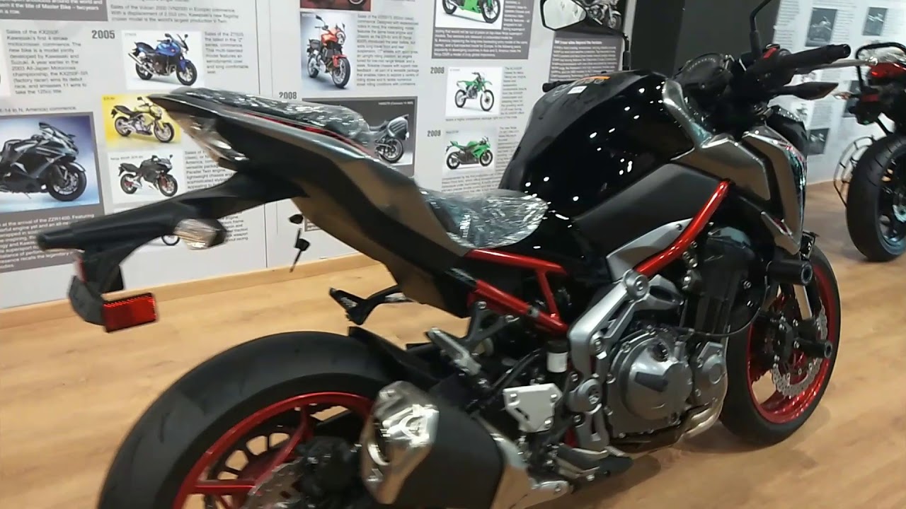 Kawasaki z900 METALLIC MOON DUST GRAY WALK-AROUND - YouTube