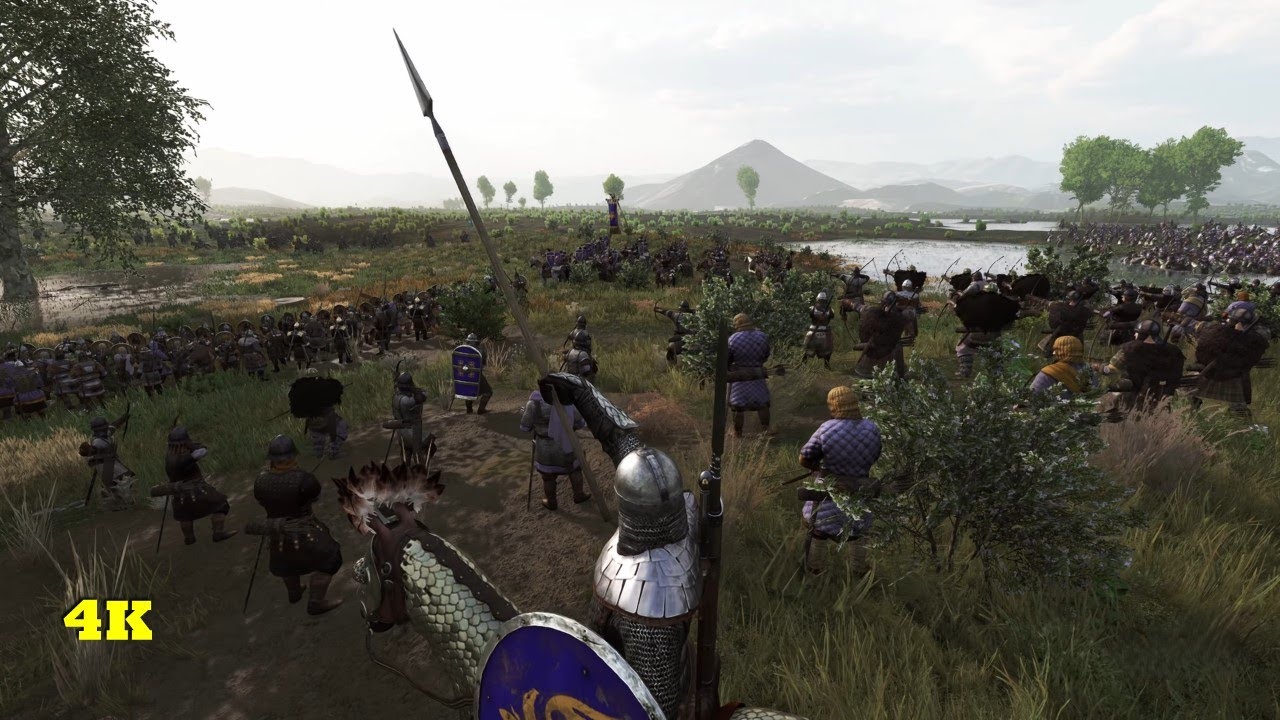 Marshy Large Open Field Battle v Khuzaits (PC)[4K60FPS] Mount and Blade ...