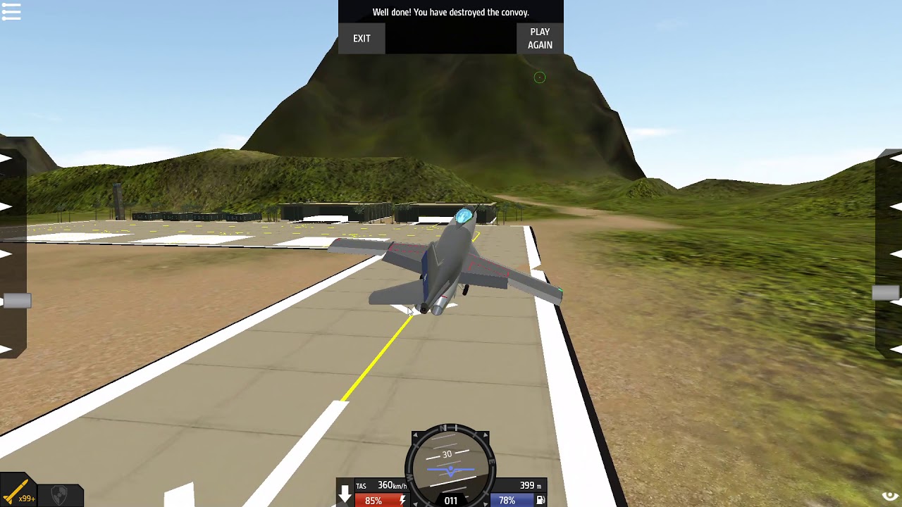 SimplePlanes: Destroy the convoy mission - YouTube