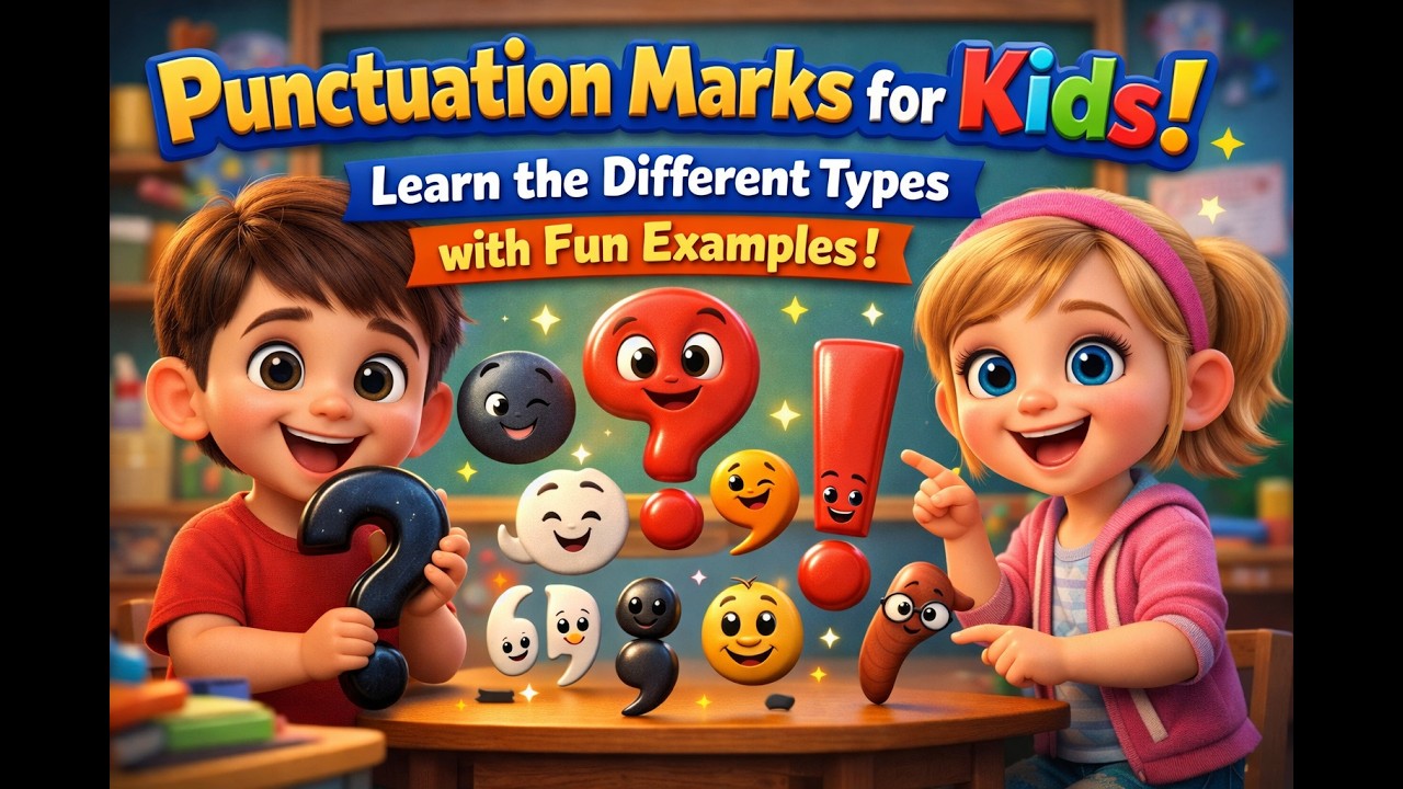 “Punctuation Marks for Kids| Learn the Different Types with Fun ...