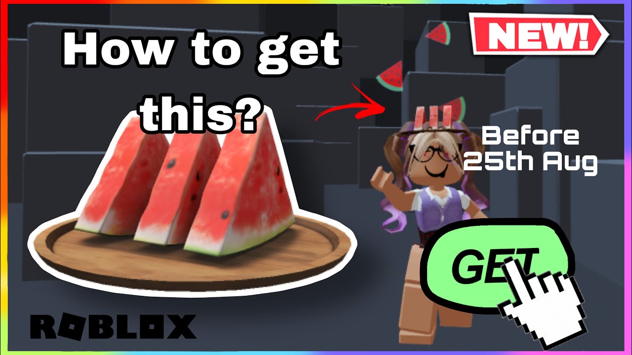 Get this free Watermelon Slices item in Roblox! *August 2022* - YouTube