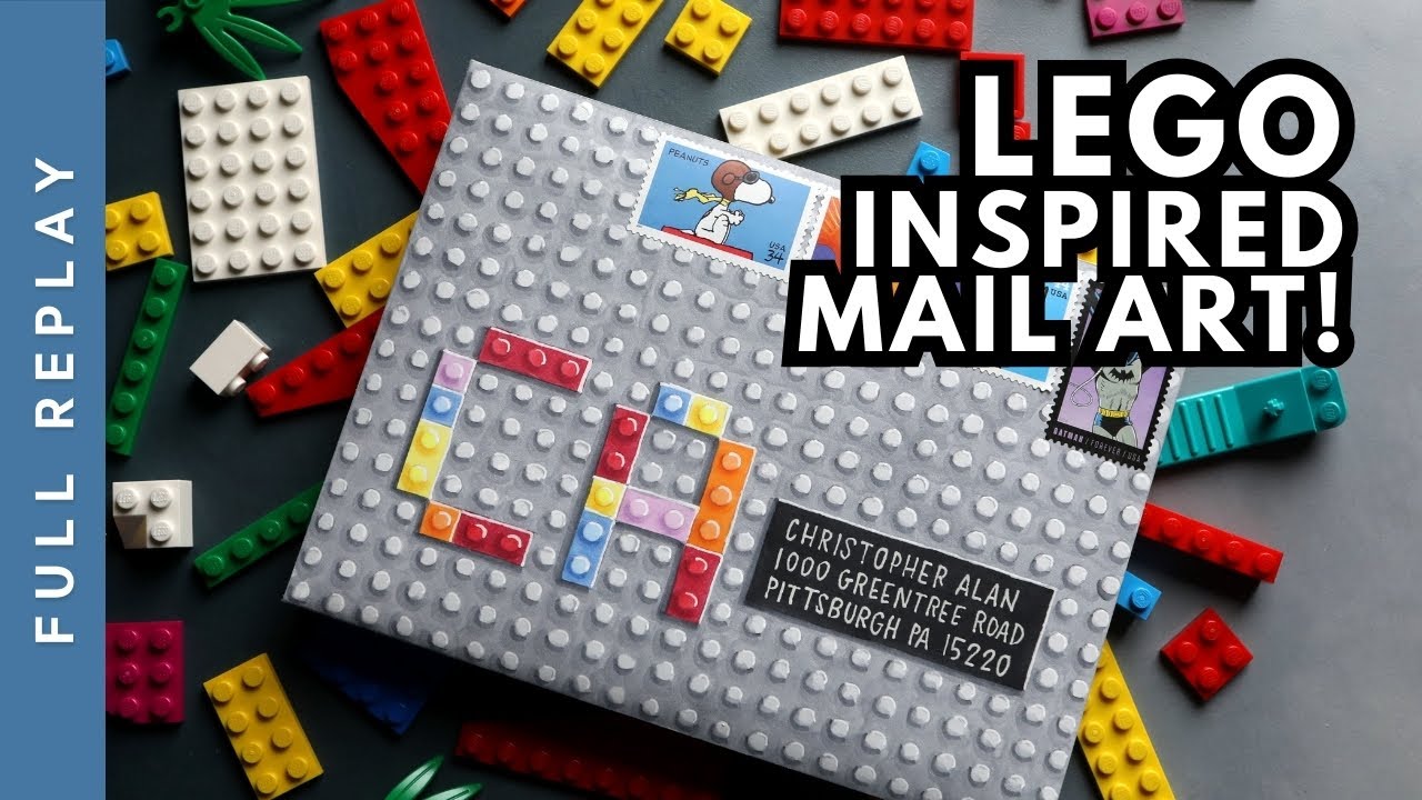 🔴 LIVE REPLAY - LEGO Inspired Envelope! Custom Mail Art, @LEGO - YouTube
