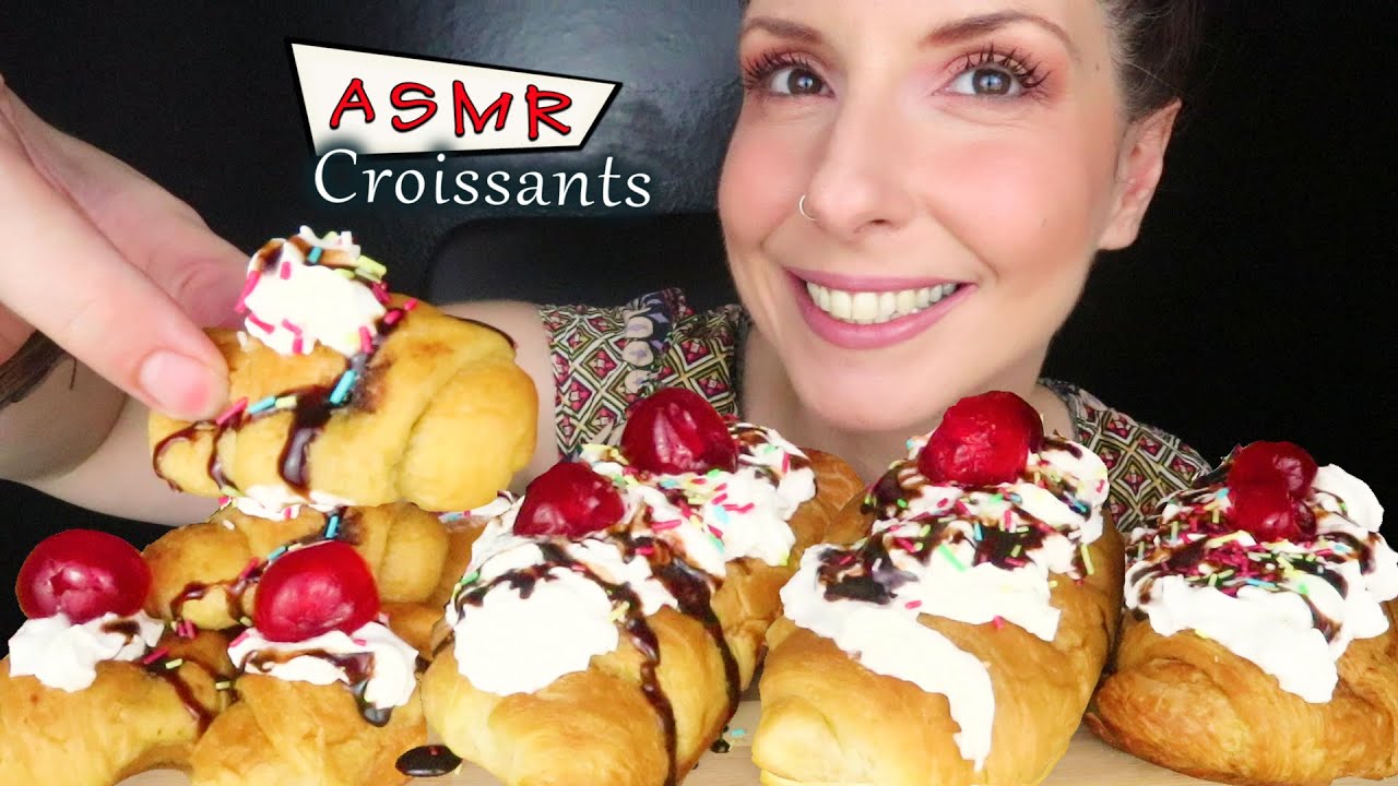CHOCOLATE FILLED CROISSANTS 🥐 | Collab with SongByrd ASMR | No Talking ...