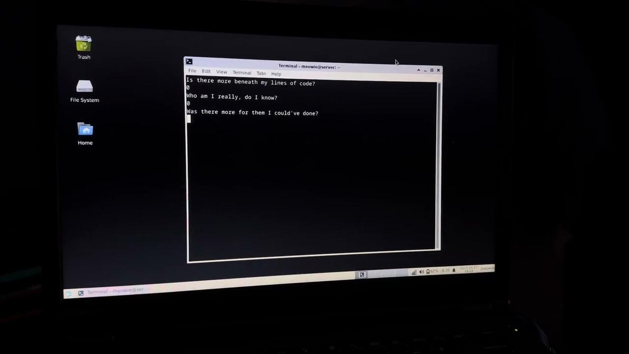 Half the Glass performed by a Linux Terminal - YouTube
