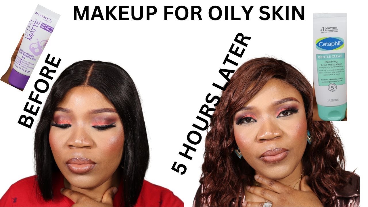 VERY MATTE Makeup Routine For Oily Skin + Trying Amazon New Products ...
