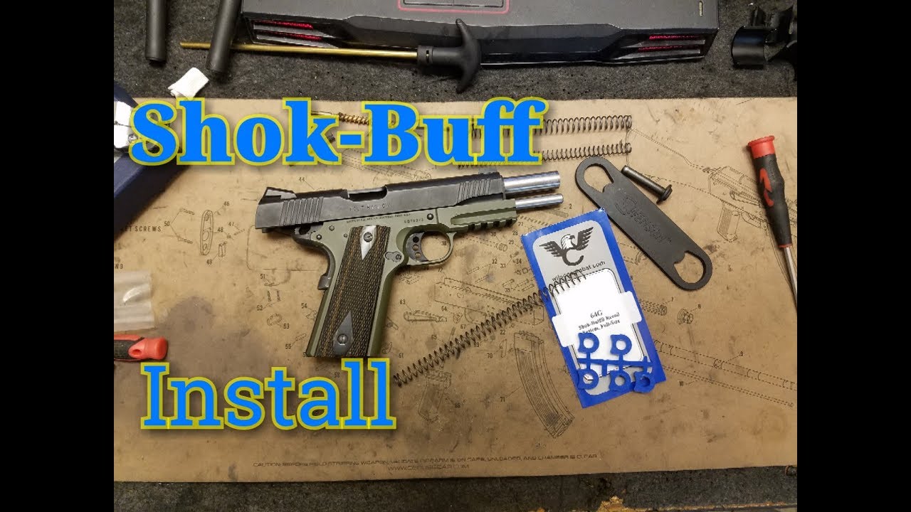 Shok-Buff for 1911 and full length guide rod install from Wilson Combat ...