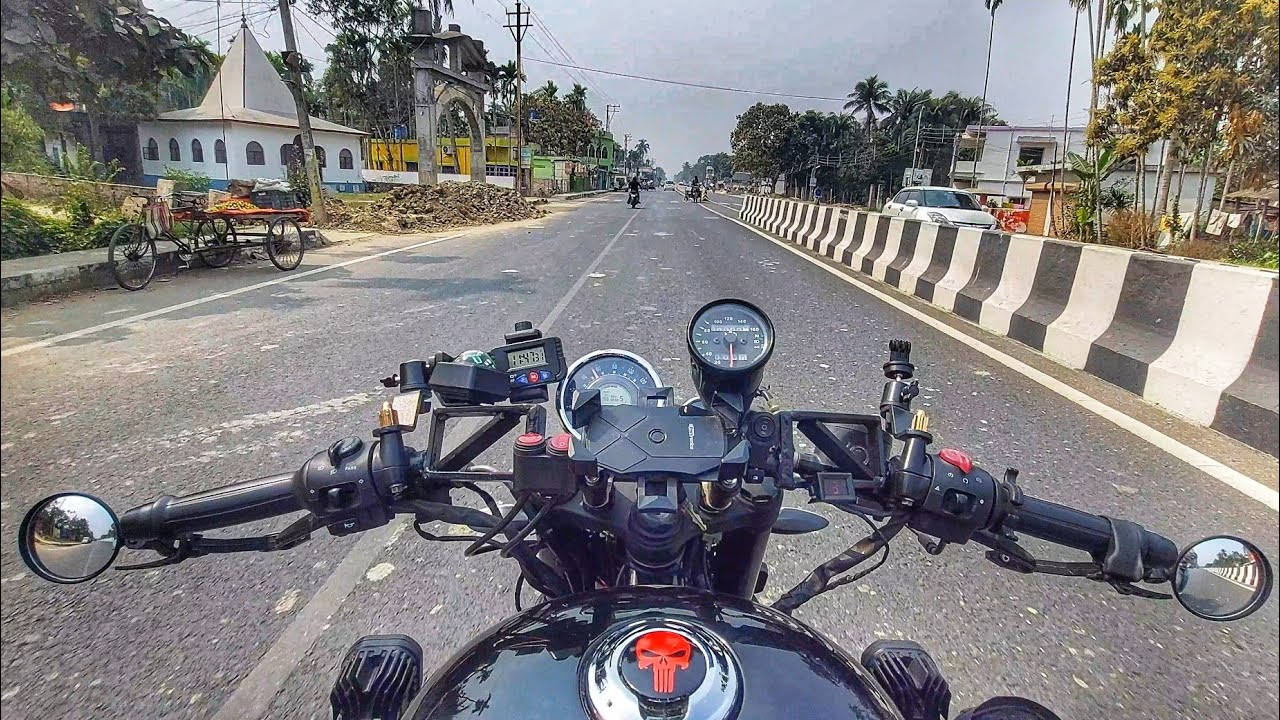 Modified Handlebar Royal Enfield Meteor 350 - YouTube