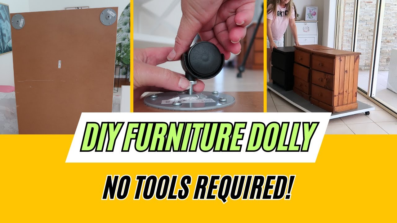 Ikea Desktop Dolly Hack - Easy DIY Furniture Dolly - YouTube