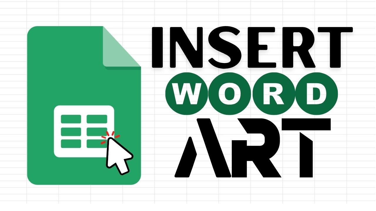 Insert a Word Art in Google Sheets (Drawing) - YouTube