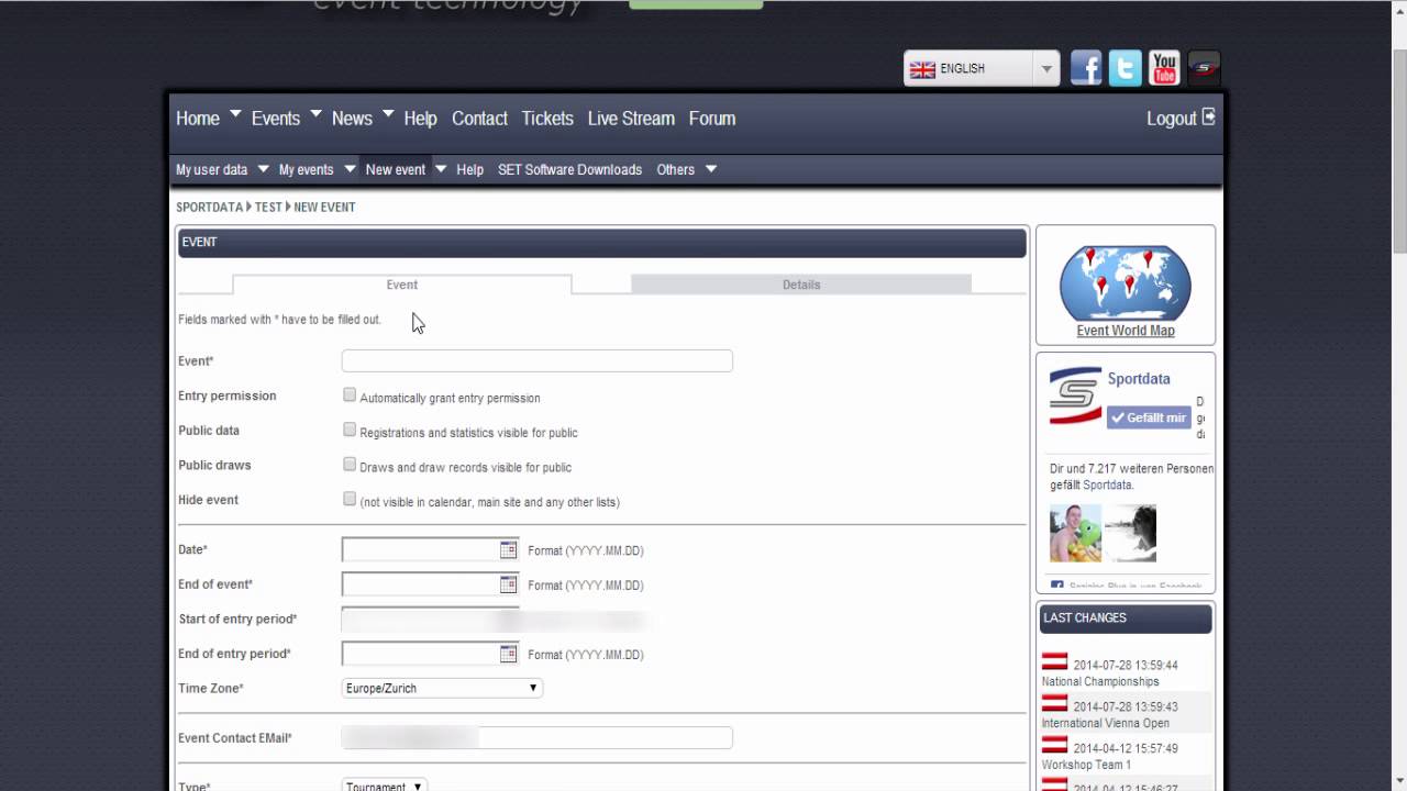 SET Online - Create event - YouTube