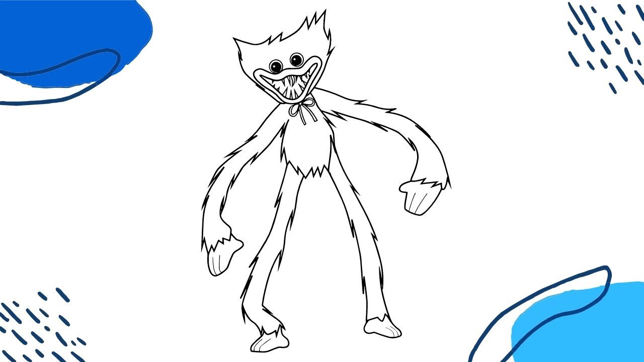 😱 HOW TO DRAW Huggy Wuggy • Project Poppy Playtime - YouTube