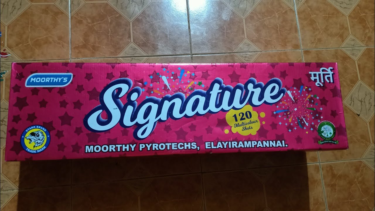 120shots Signature Moorthy Pyrotech - YouTube
