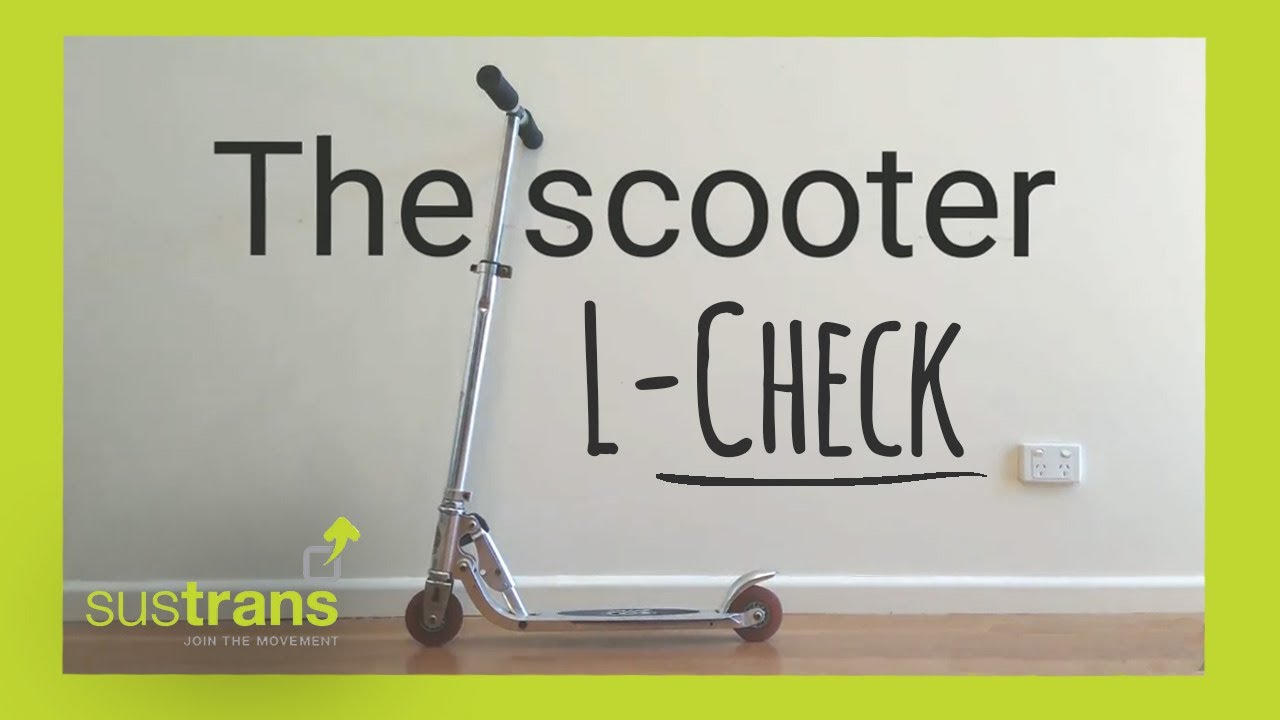 The Push Scooter L Check - a how to guide - YouTube