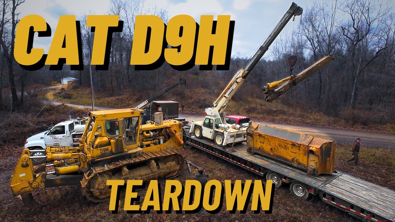 Hauling Diesel Creek's Caterpillar D9 Blade - YouTube