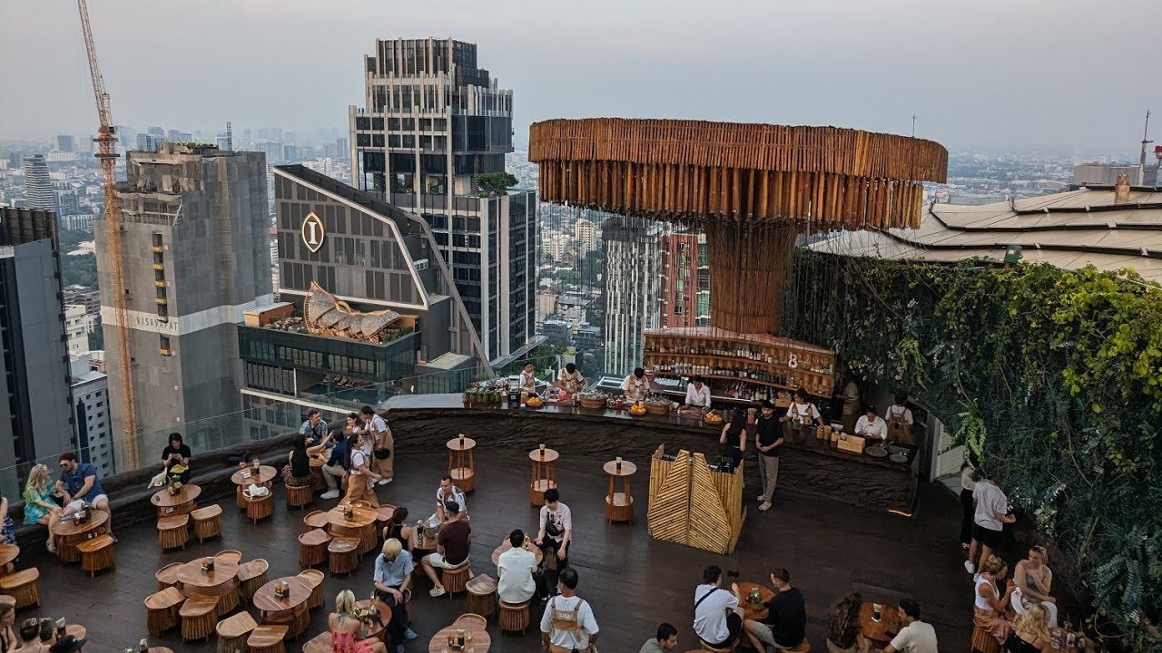 Walk to the top level of one of Highest and Newest Rooftop Bars in ...