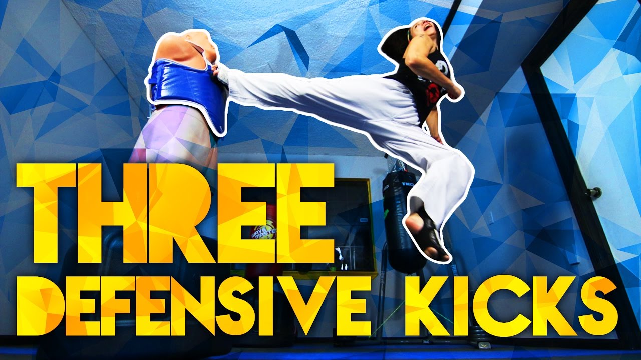 Top 3 Defensive Kicks for TKD Sparring - YouTube