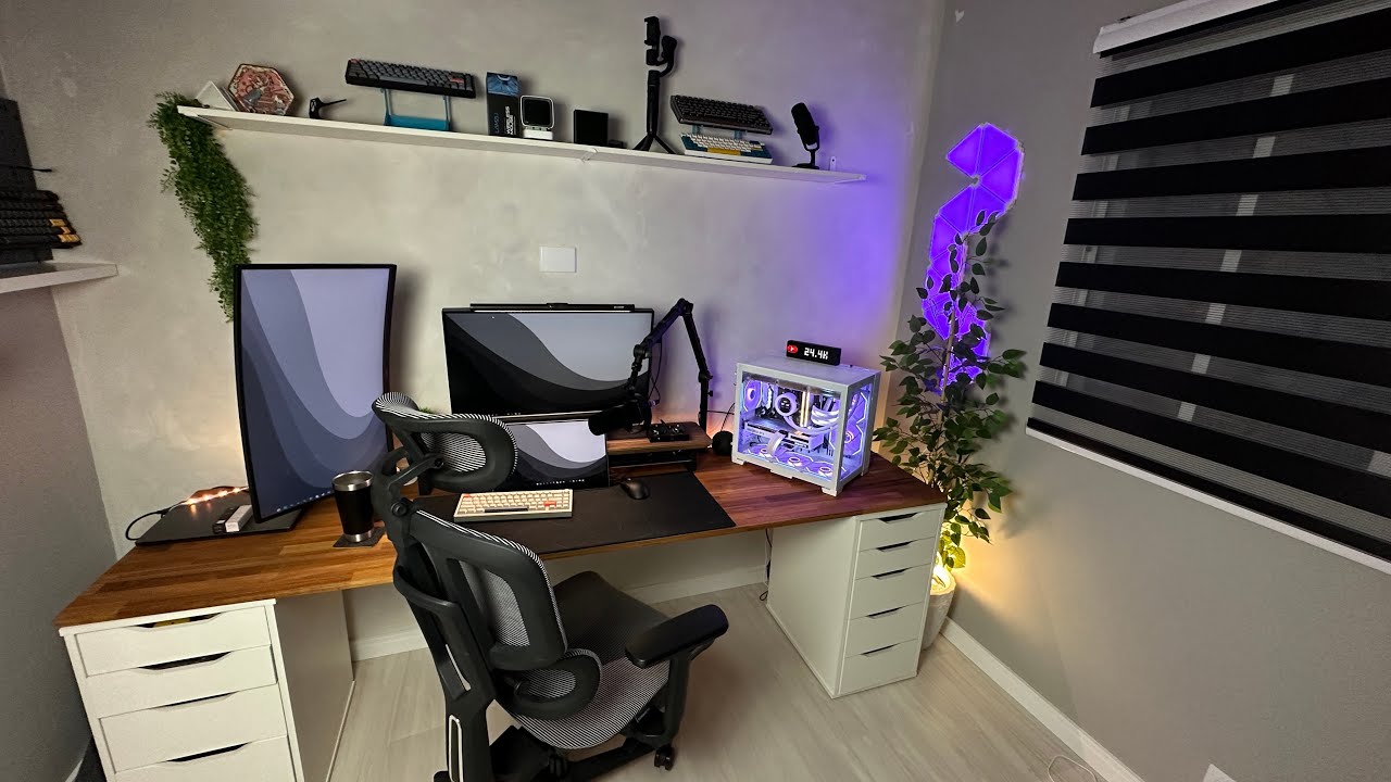 Melhorando meu setup com as Nano Leaf Custo Benefício - YouTube