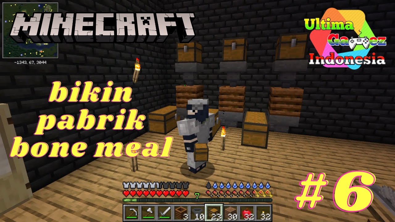 bikin pabrik bone meal #6 minecraft survival indonesia ...