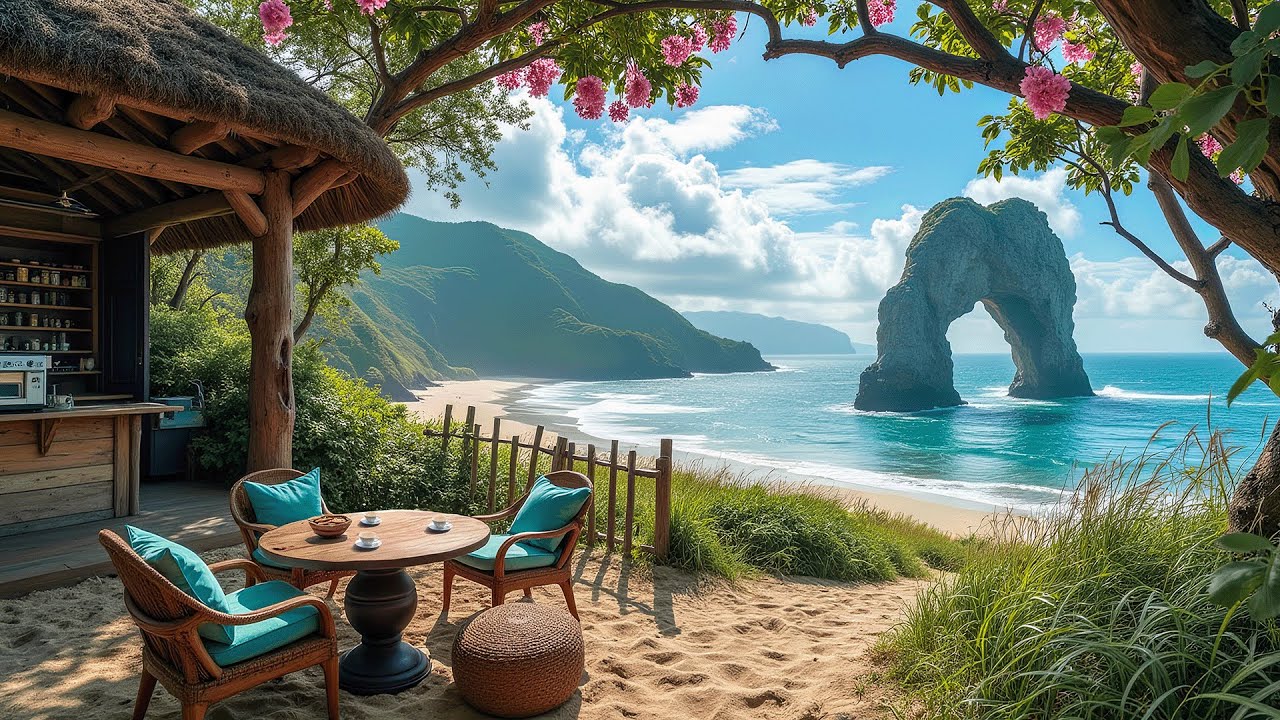 June Summer Smooth Jazz Piano for Serene Beach Vibes - Calm & Relax ...