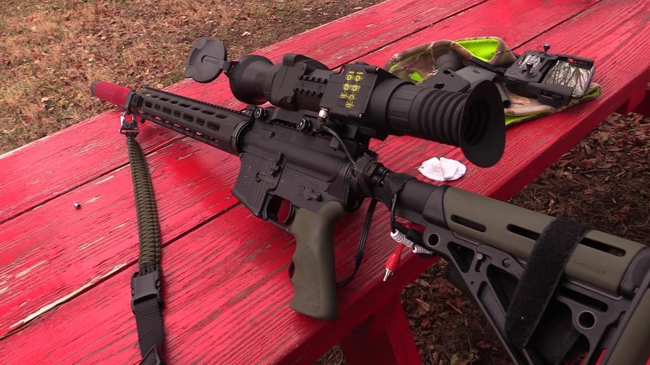Sighting in the Pulsar Apex 75a Thermal Scope- .223 Suppressed - YouTube