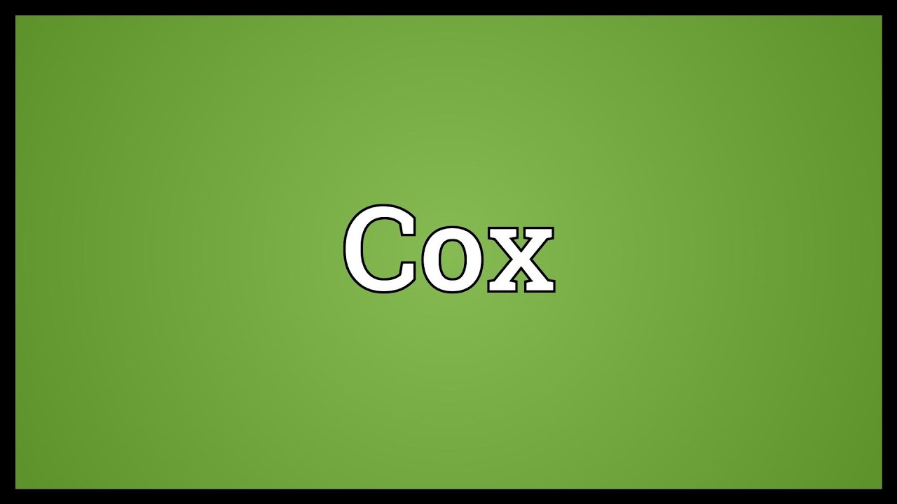 Cox Meaning - YouTube