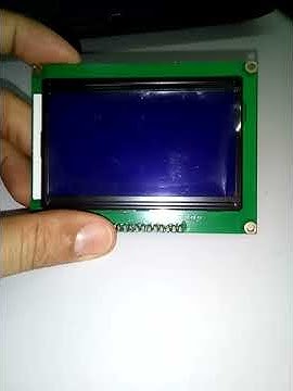 Display gráfico 128x64 pixels c/controlador ST7920 - YouTube