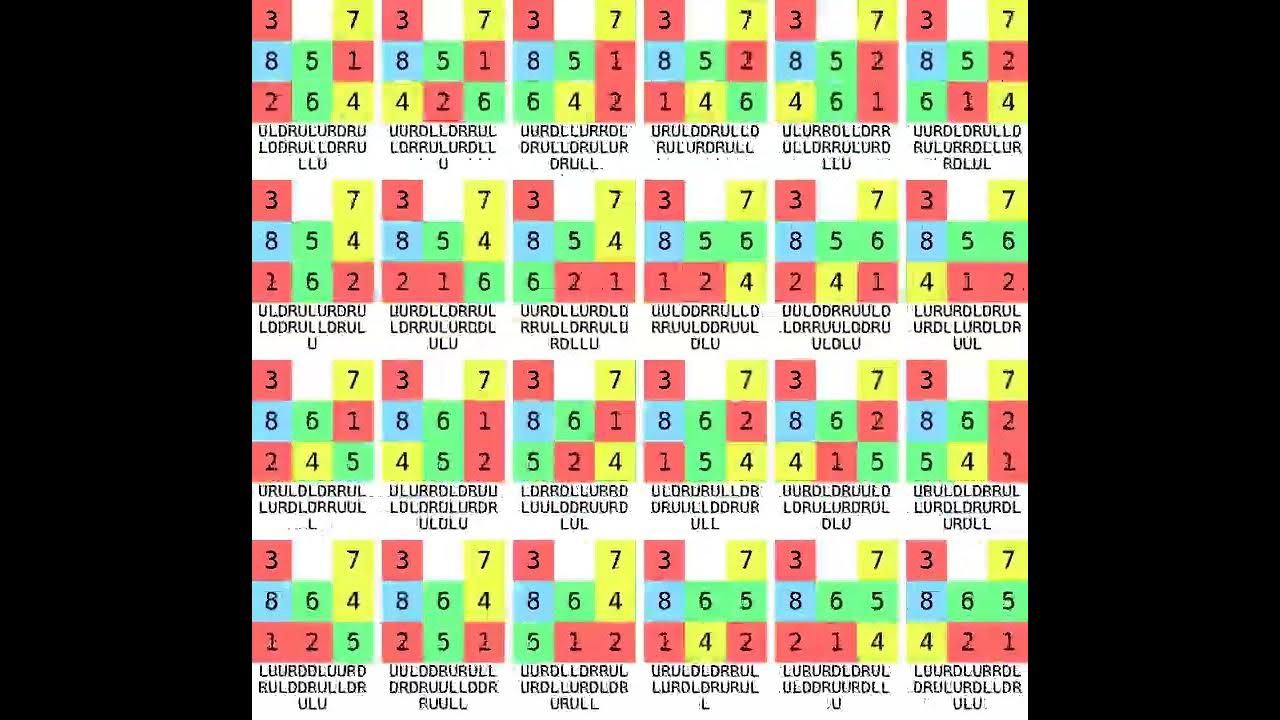 How to solve the 8 puzzle - The Complete Guide - YouTube