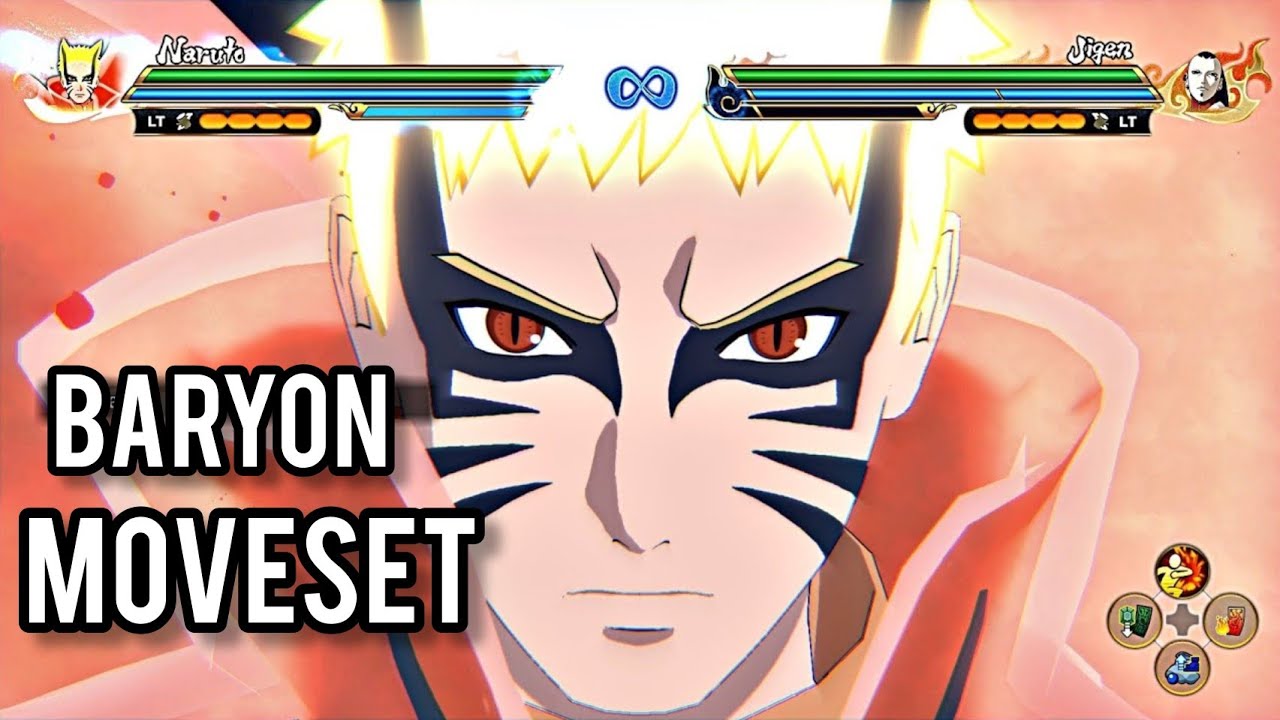 Naruto Storm Connections - Naruto Baryon Mode Complete Moveset ...