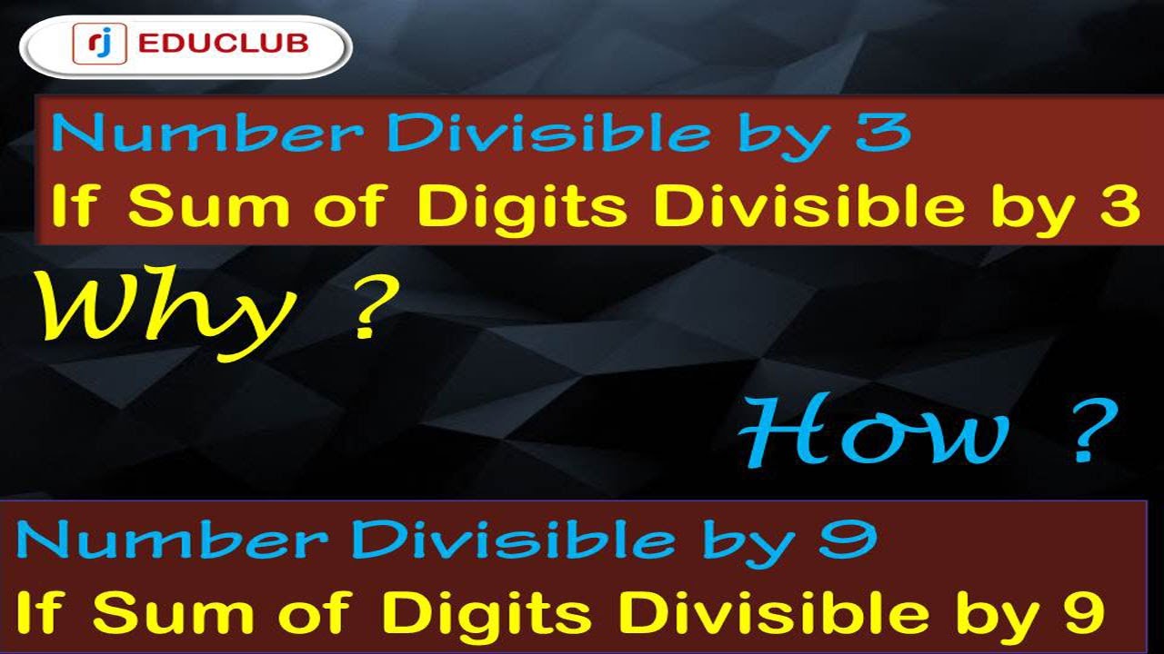 Why A Number Is Divisible By 3 Or 9 If Sum Of Its Digits Is Divisible why-a-number-is-divisible-by-3-or-9-if-sum-of-its-digits-is-divisible