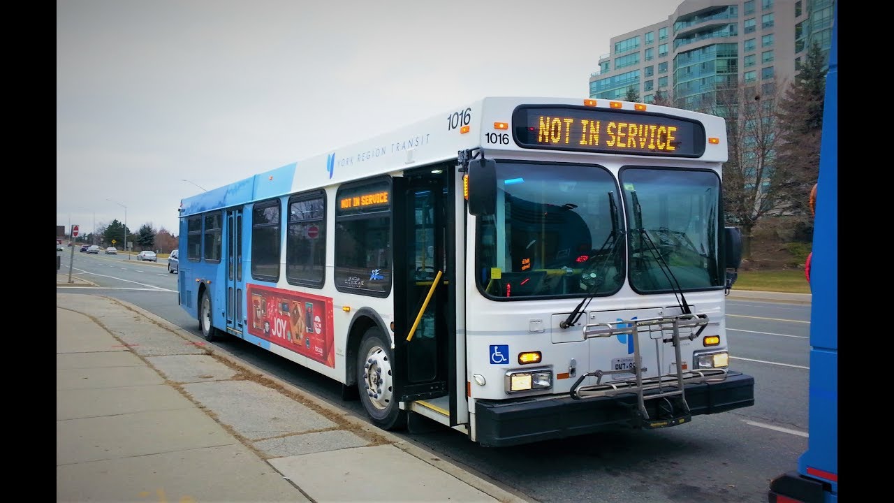 YRT ~ 2010 New Flyer D40LF # 1016 ~ Bus Ride on Route 91A Bayview South ...