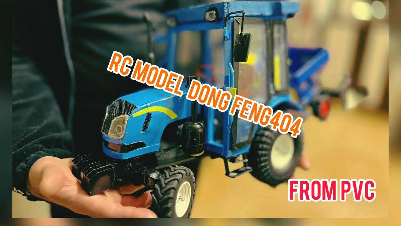 Homemeade Mini RC Tractor From PVC/Full Version From Start To Finish ...