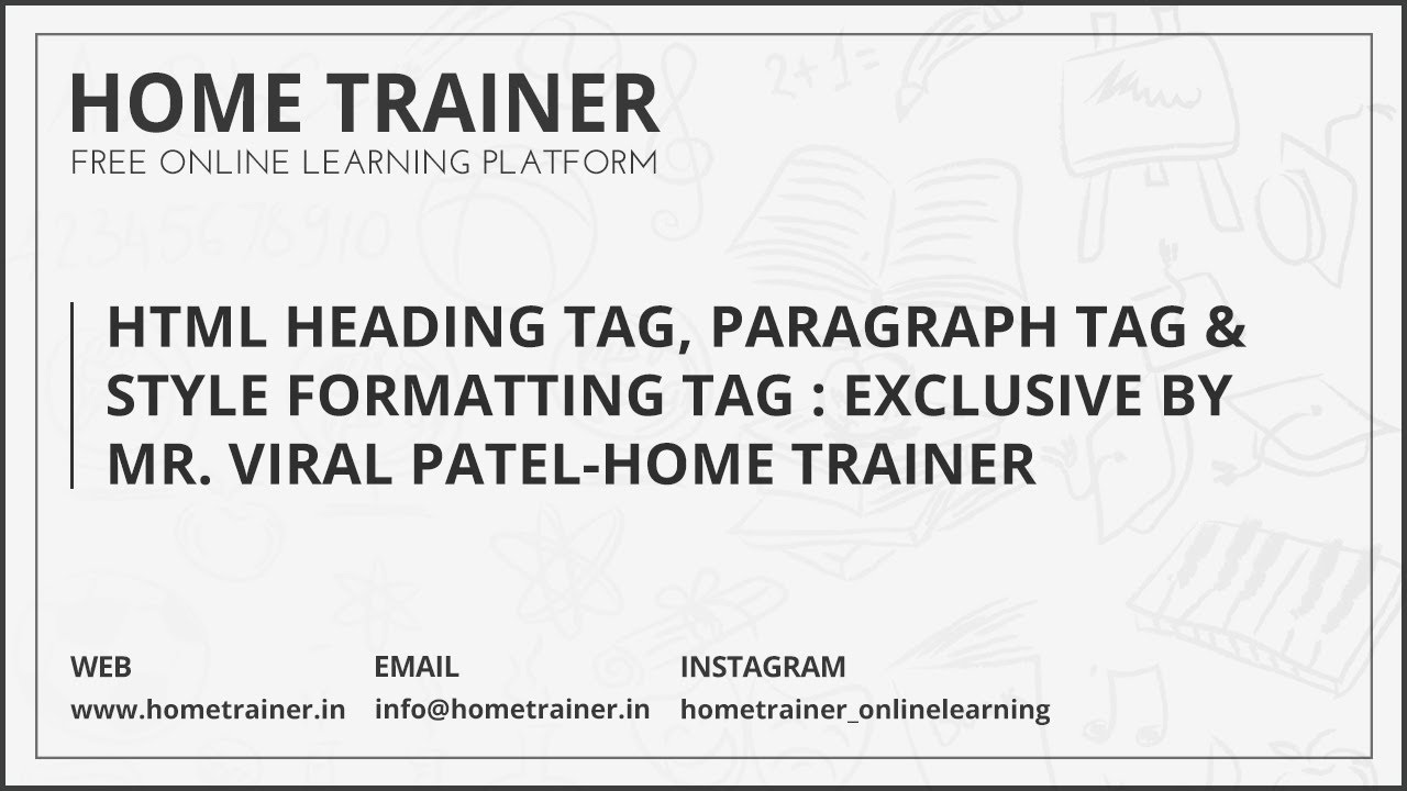 HTML Heading Tag Paragraph Tag Style Formatting Tag Exclusive By html-heading-tag-paragraph-tag-style-formatting-tag-exclusive-by
