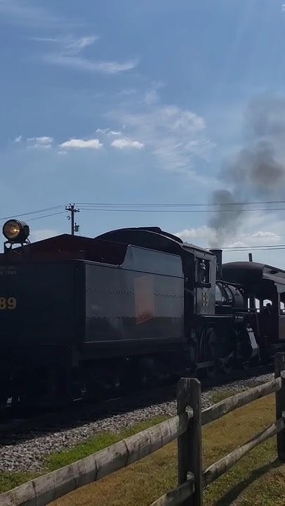 #89 passing by red caboose motel #trains #steamtrains #steamengines #strasburgrailroad # ...