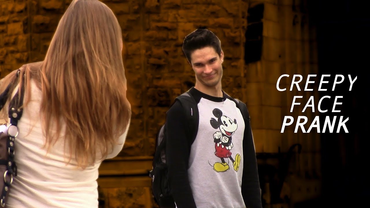 Creepy Face Prank - YouTube