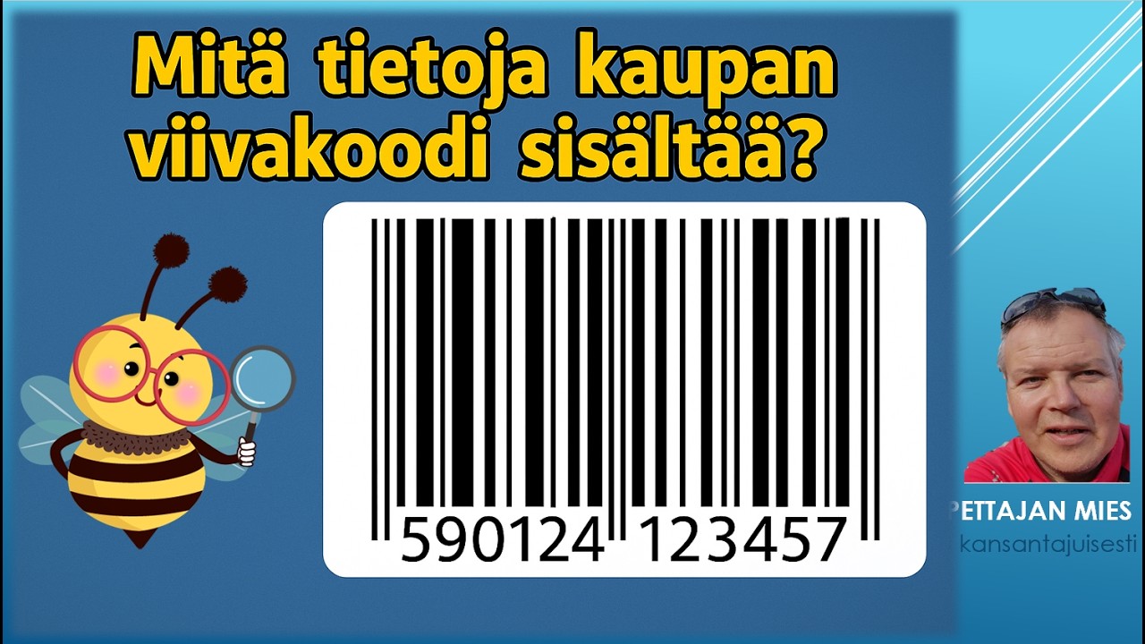 Mitä tietoja kaupan viivakoodi sisältää? - YouTube
