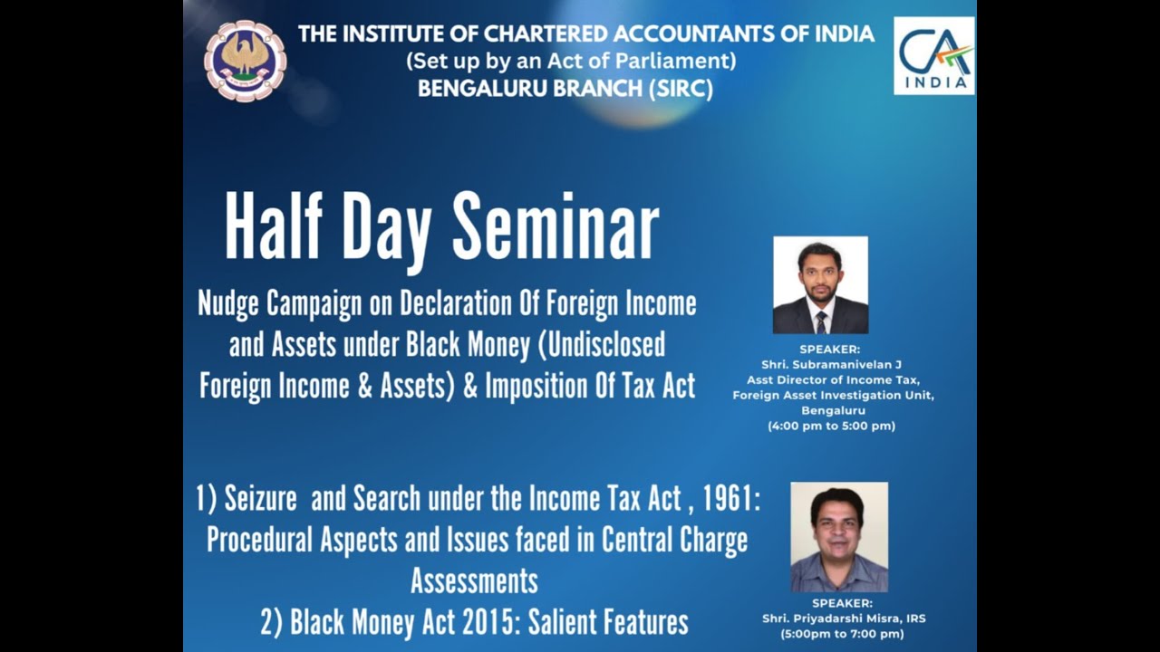 Half Day Seminar on Nudge Campaign on Declaration of Foreign Income and ...