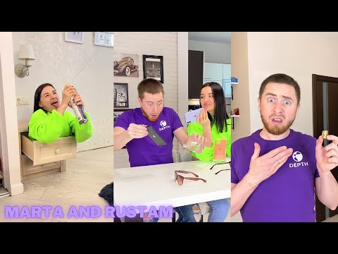She Pranked Him! Prank For Him 🤩 Best funny videos Marta and Rustam🤣
