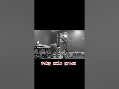 axle press 96kg - YouTube