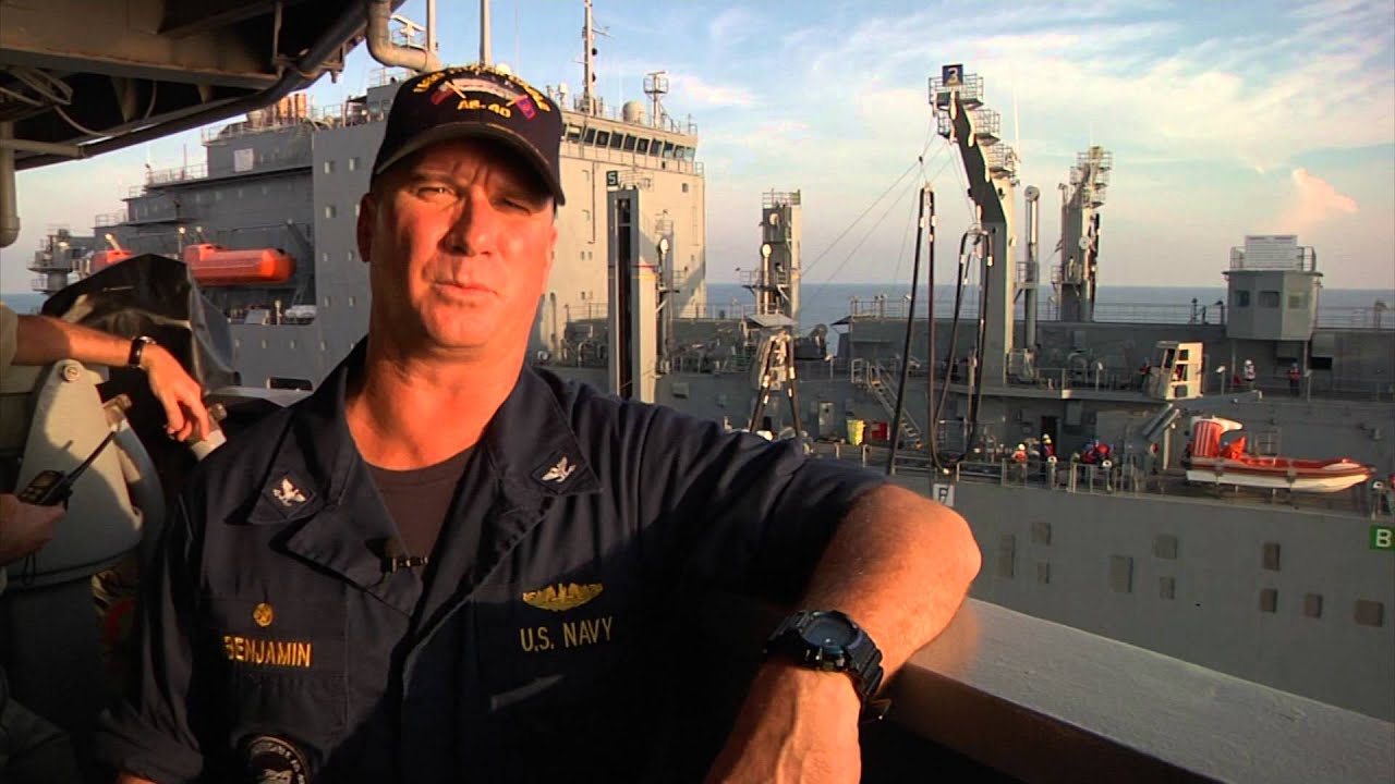 USS Frank Cable's First UNREP in 10 Years - YouTube