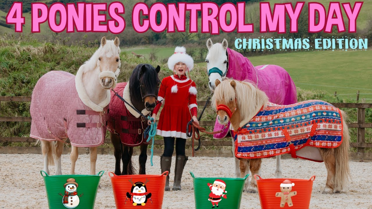 4 PONIES CONTROL MY DAY! CHRISTMAS EDITION * VLOGMAS * - YouTube