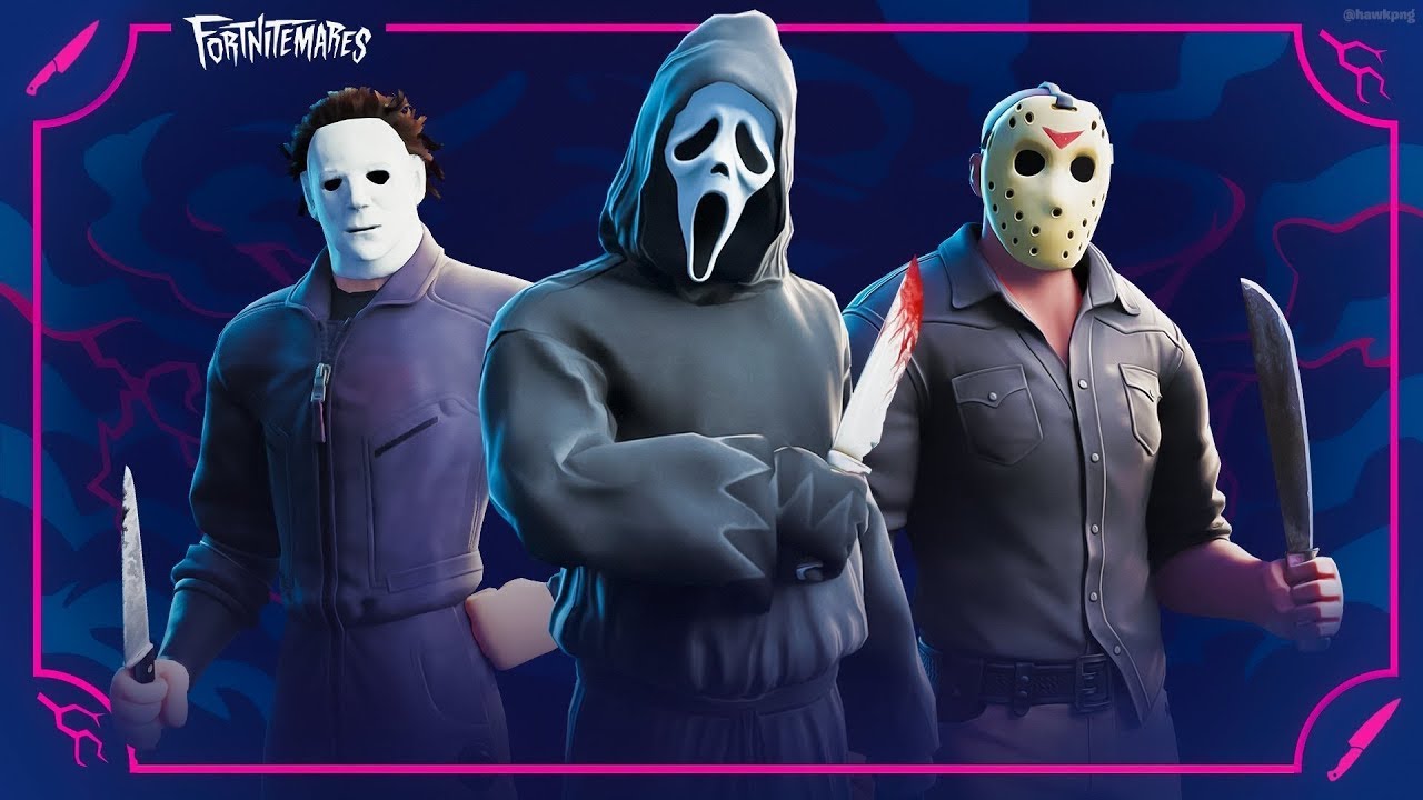 Fortnitemares 2023 Halloween Legend Skin Teasers (Michael Myers, Ghostface, Jason Voorhees, FNAF ...